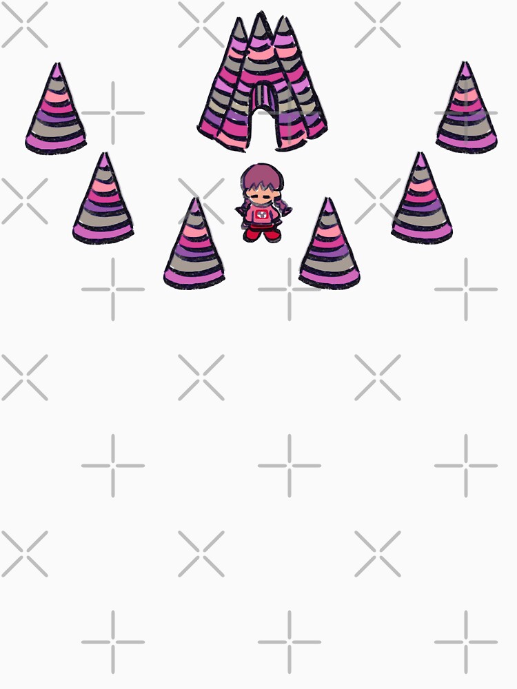 "I draw madotsuki with poniko house in the pink sea / yume nikki" T ...