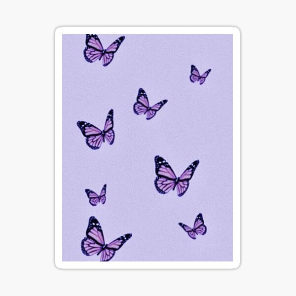 "purple butterfly" Sticker by Annieinherspace | Redbubble
