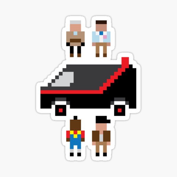 "A Pixel Team" Sticker for Sale by monsieurgordon | Redbubble