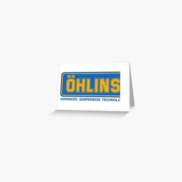 "RACING - "OHLINS" SUSPENSION LOGO" Greeting Card for Sale by niairama ...