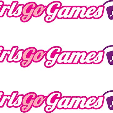 "GirlsGoGames Logo" Sticker for Sale by snorturprozac | Redbubble