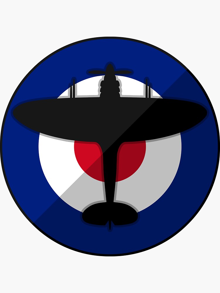 "Spitfire and roundel" Sticker for Sale by Bryns-Store | Redbubble