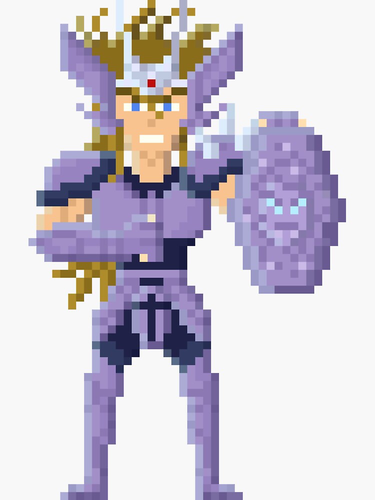 "Perseus Algol - Saint Seya Pixel Art" Sticker for Sale by Gwendal ...