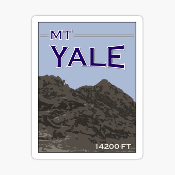 "Mount Yale, Colorado 14er Sticker" Sticker for Sale by stickersforCO14 ...