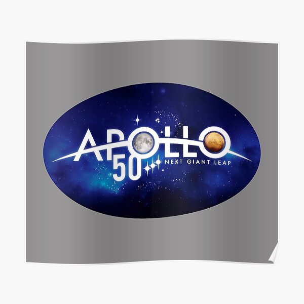 "Apollo 50th Anniversary Logo" Poster for Sale by trendistudio | Redbubble