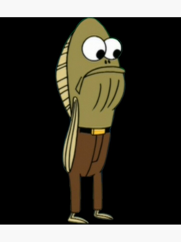 "Fred The Fish Sticker" Poster by lattpag | Redbubble