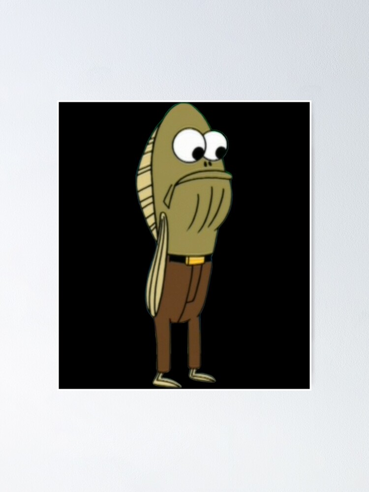 "Fred The Fish Sticker" Poster by lattpag | Redbubble