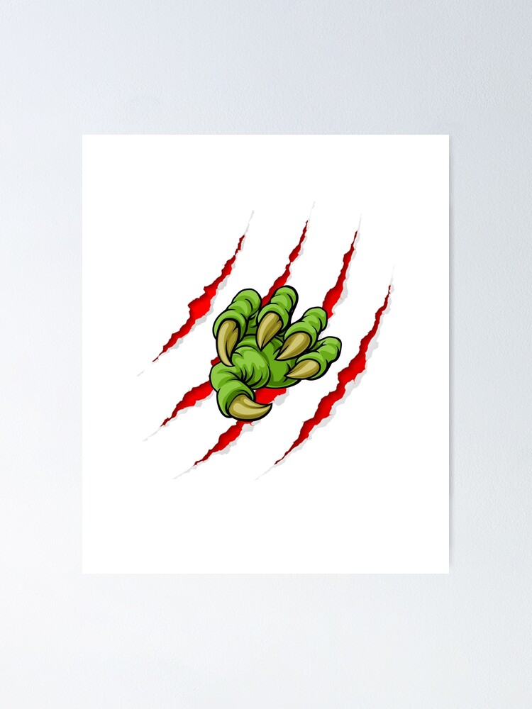 "Beast claw | Monster claw marks" Poster by OSMDES | Redbubble