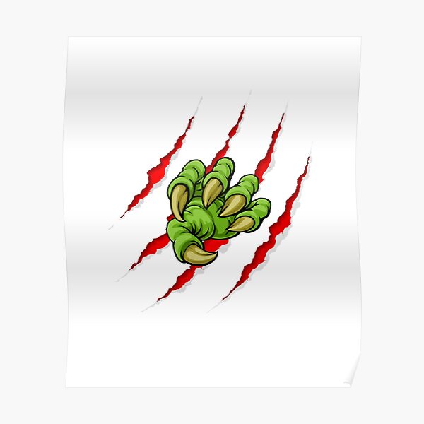 "Beast claw | Monster claw marks" Poster by OSMDES | Redbubble