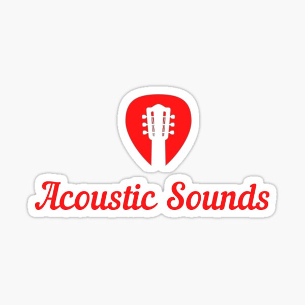 "Acoustic Sounds" Sticker for Sale by Swanroad8 | Redbubble
