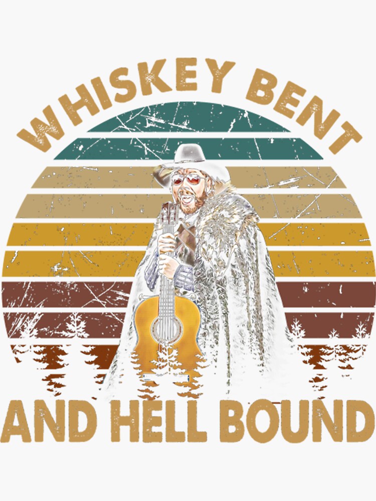 "Hank Williams Jr T-ShirtVintage Whiskey Bent - Hank Williams Jr - Hell ...