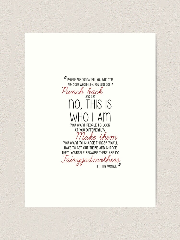 "Once Upon a Time - Emma Swan Quote Red" Art Print by lauravanniekerk ...