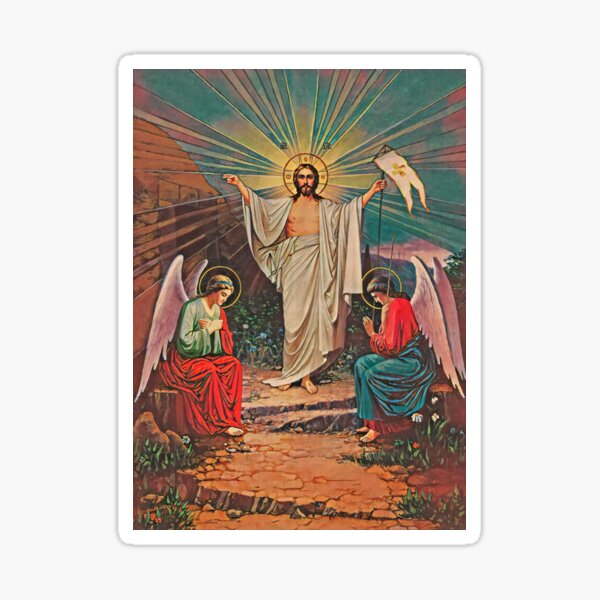 "The Resurrection of Christ" Sticker for Sale by CalliopeCr | Redbubble
