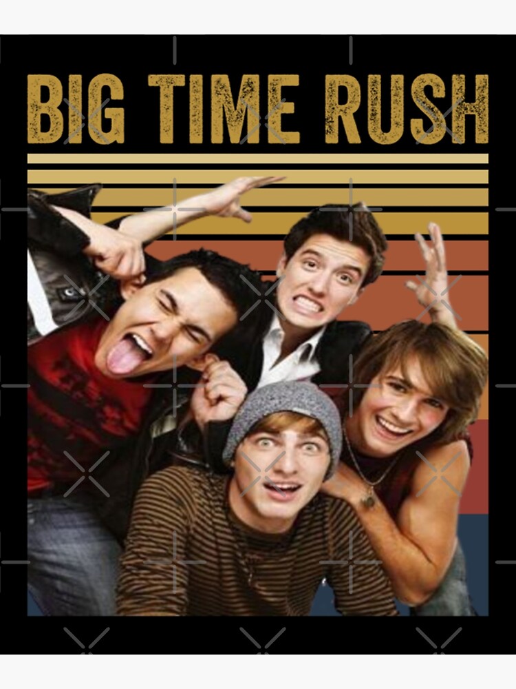 "Retro BTR Big Time Rush Band Music Gift Men Women" Poster for Sale by ...