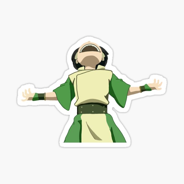 "Toph laughing sticker" Sticker for Sale by suchanamateur | Redbubble