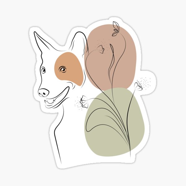 "Positive dog " Sticker for Sale by ShadowSpectra | Redbubble