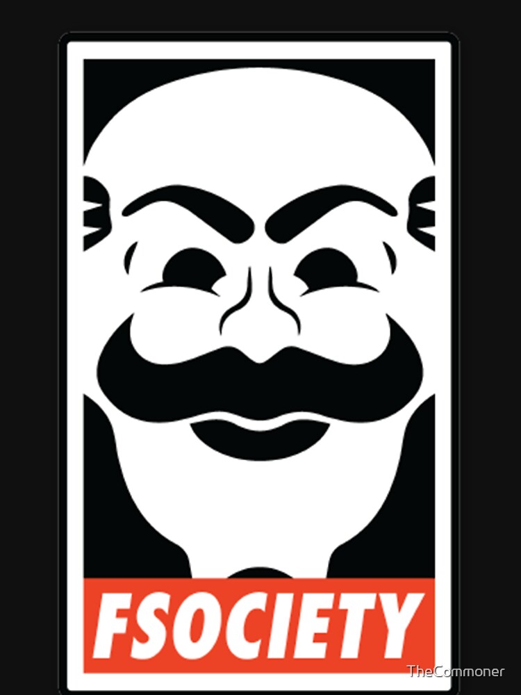 "FSociety" T-shirt for Sale by TheCommoner | Redbubble | mr t-shirts ...