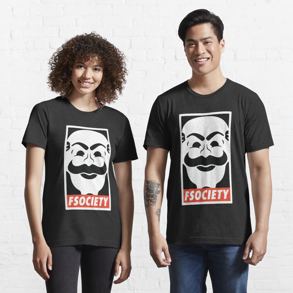 "FSociety" T-shirt for Sale by TheCommoner | Redbubble | mr t-shirts ...