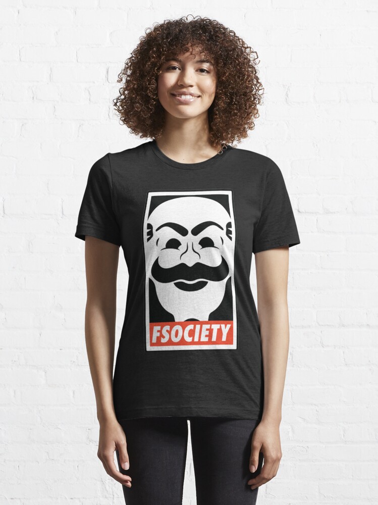 "FSociety" T-shirt for Sale by TheCommoner | Redbubble | mr t-shirts ...