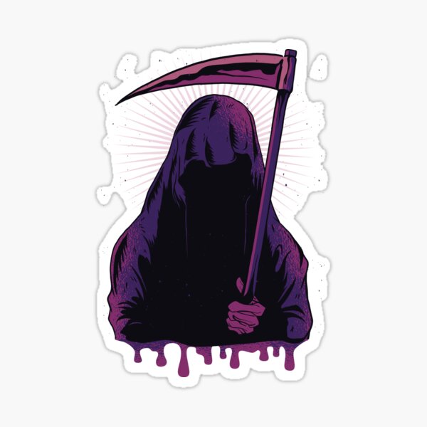"Faceless Grim Reaper" Sticker for Sale by artado | Redbubble
