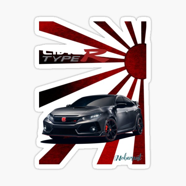 "Civic Type R" Sticker for Sale by Naburust | Redbubble