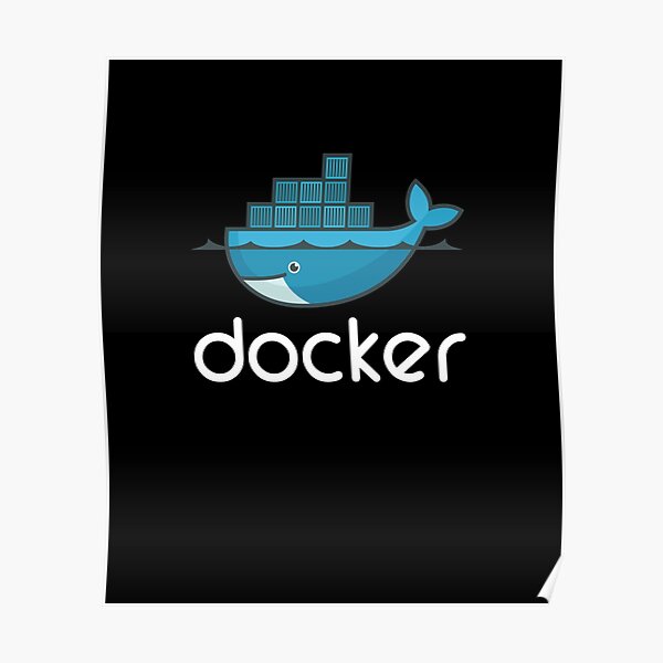 "Docker Logo" Poster for Sale by jossuemartine44 | Redbubble