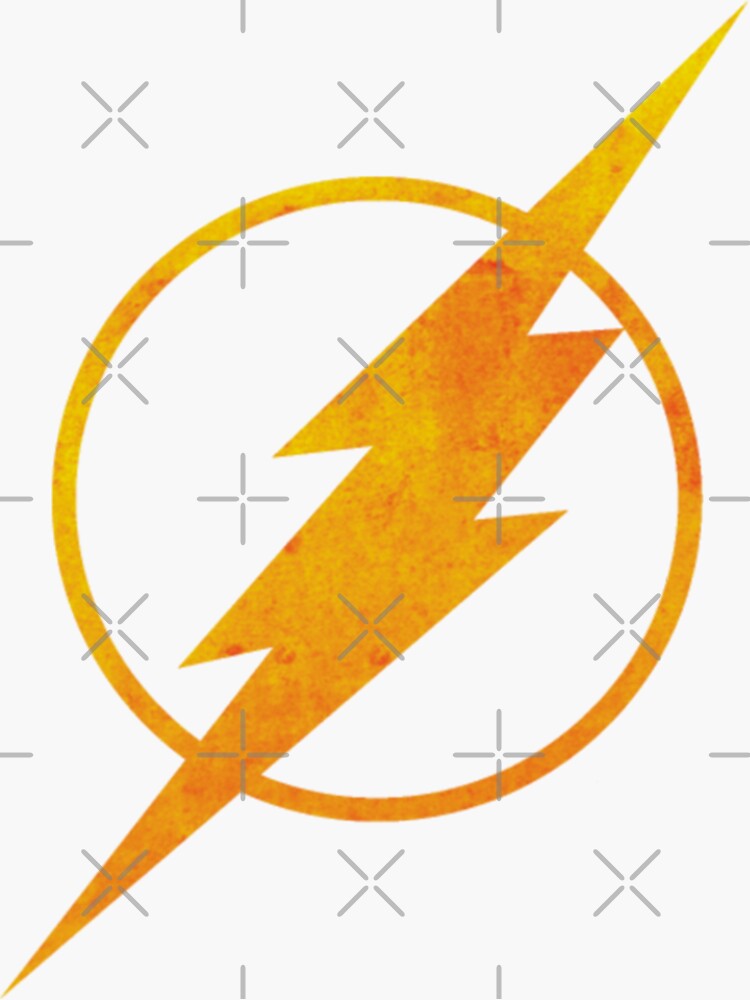 "Flash Logo Gold" Sticker for Sale by Justicegift | Redbubble