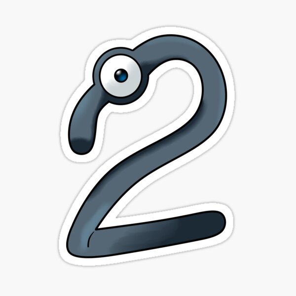 "Number 2" Sticker by fajchu | Redbubble