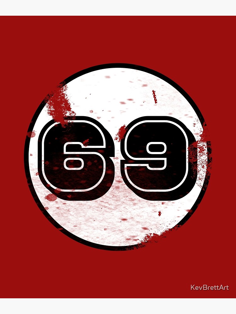 "Vintage Classic Retro 69 Car Racing Number" Photographic Print for ...