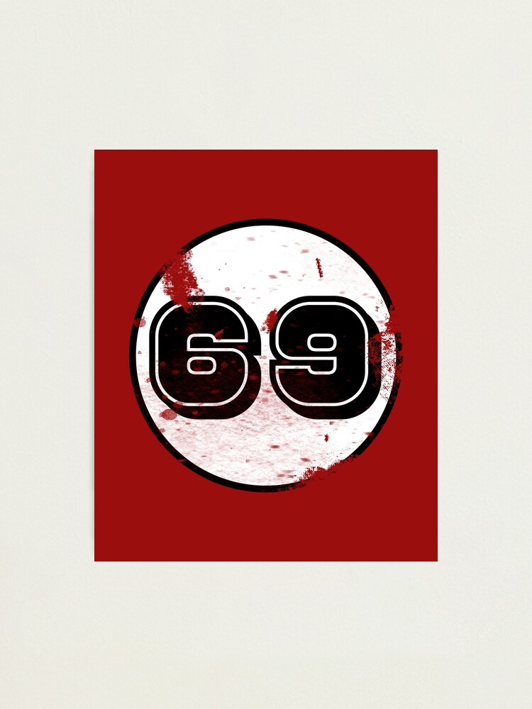 "Vintage Classic Retro 69 Car Racing Number" Photographic Print for ...