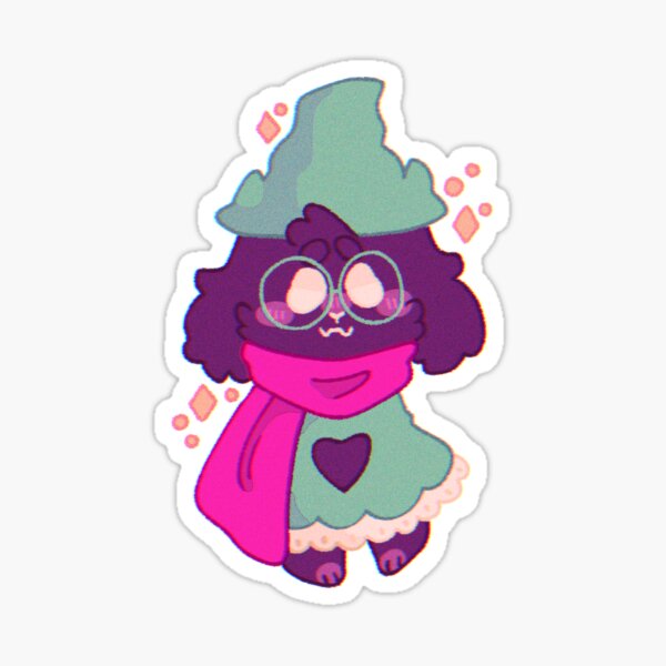 "Ralsei!" Sticker for Sale by forkdotjpg | Redbubble