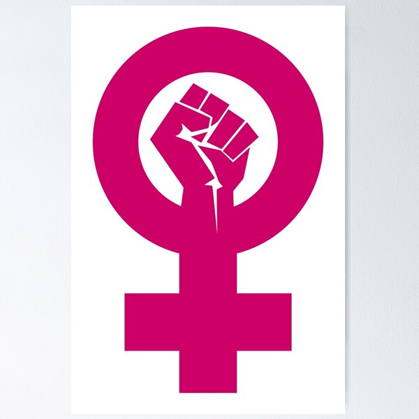 "Feminist Woman Symbol" Poster for Sale by epitomegirl | Redbubble