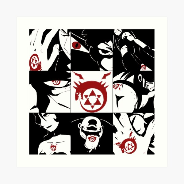 "Full Metal Alchemist Homunculus" Art Print by terpres | Redbubble