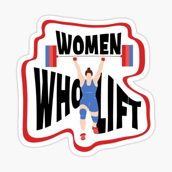 "Women who lift bodybuilding powerlifting" Sticker for Sale by lucomini ...