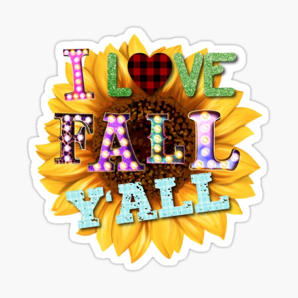 "Happy first day of fall" Sticker for Sale by Designhub14 | Redbubble