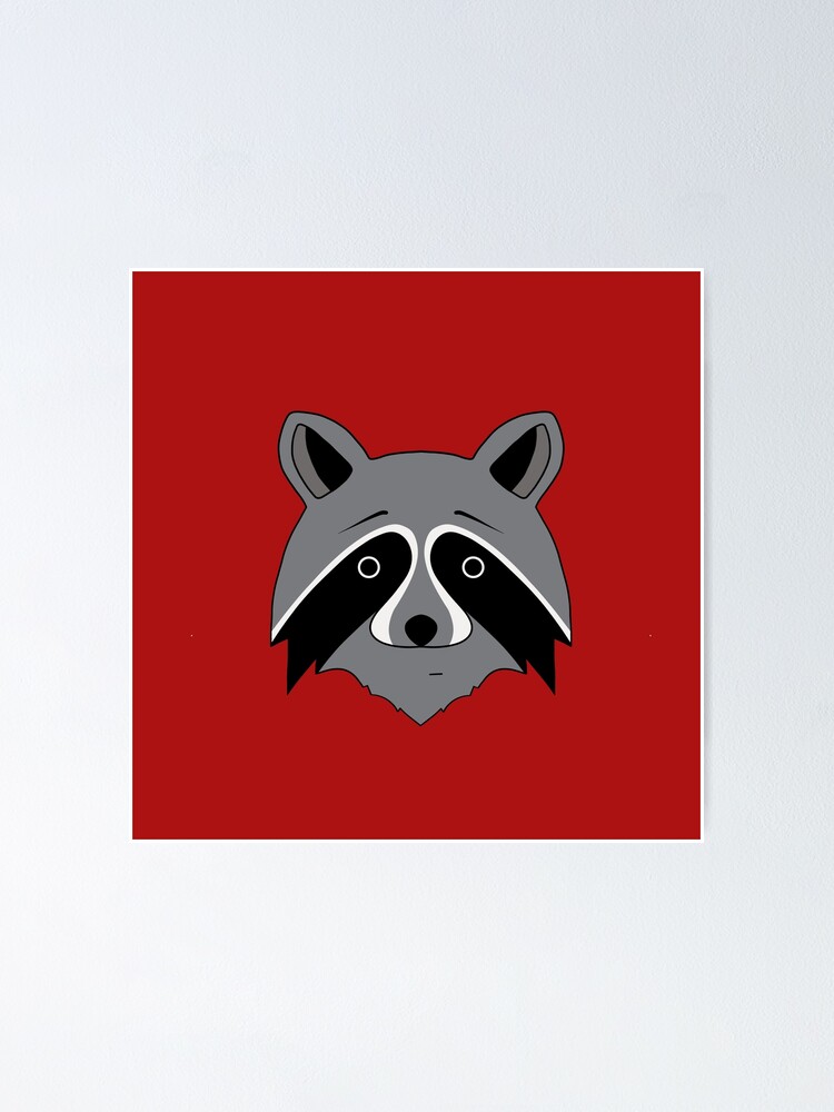 "Animated Raccoon" Poster by WhaleyBoo | Redbubble