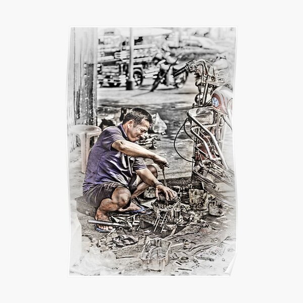 "The Mechanic" Poster for Sale by Husky | Redbubble