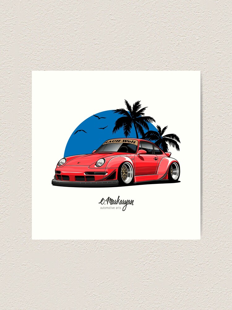 "RWB 993 (red)" Art Print for Sale by OlegMarkaryan | Redbubble