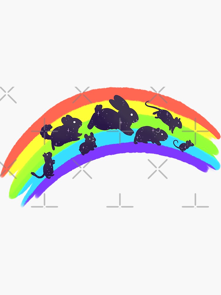"Rainbow Bridge" Sticker for Sale by pawlove | Redbubble