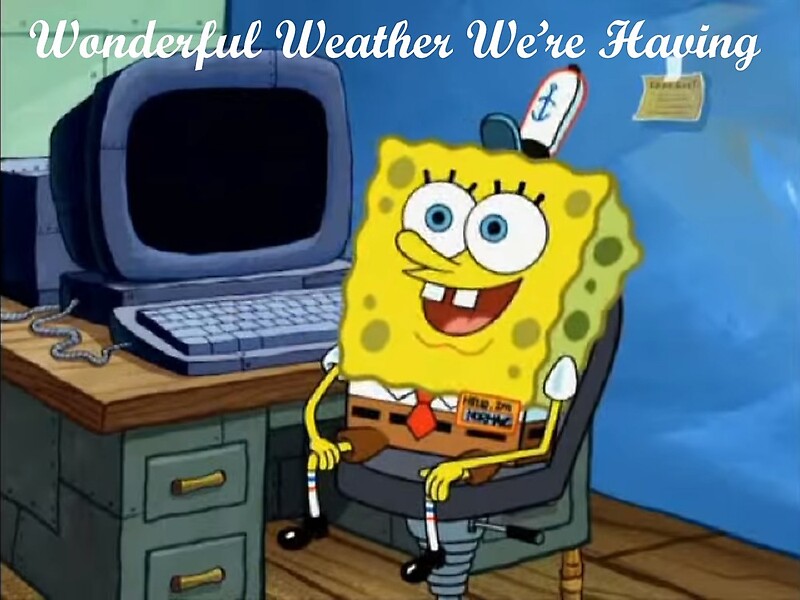 "Wonderful Weather We're Having - Spongebob" by Goldfinches | Redbubble