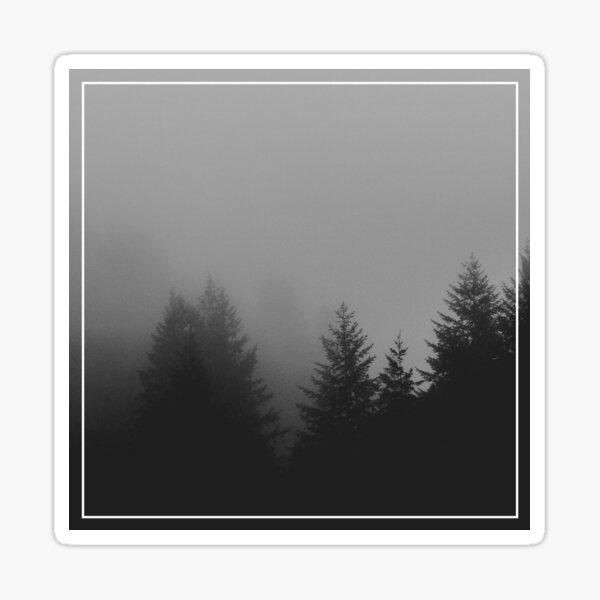 "AXIO Monochromatic Forest" Sticker for Sale by badarau00 | Redbubble