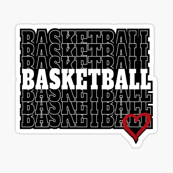 "Basketball with heart" Sticker for Sale by nikolaj1301 | Redbubble