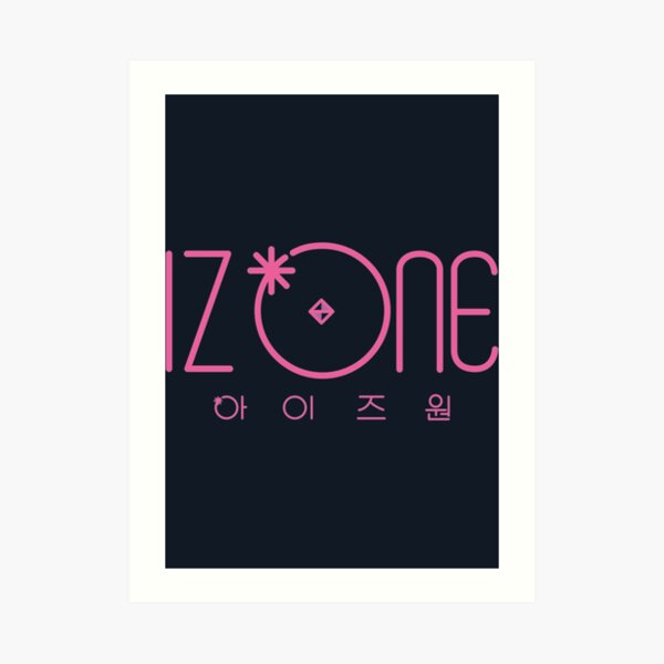 "KPOP IZONE OFFICIAL LOGO" Art Print for Sale by OscarKanea | Redbubble