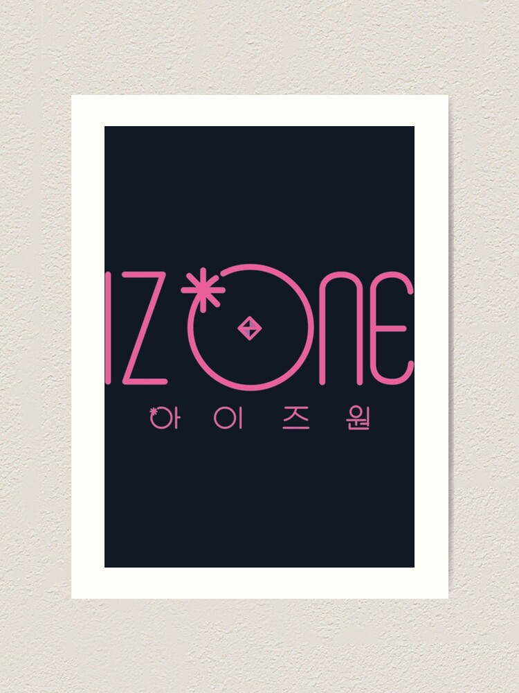 "KPOP IZONE OFFICIAL LOGO" Art Print for Sale by OscarKanea | Redbubble