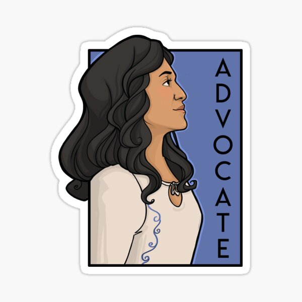 "Advocate" Sticker for Sale by Karen Hallion | Redbubble