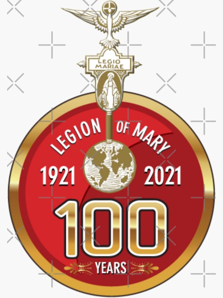 "100 years Legion of Mary, Legion of Mary, Marijina Legija" Sticker for Sale by ADMG | Redbubble