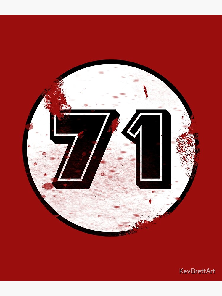 "Vintage Classic Retro 71 Car Racing Number" Photographic Print by ...