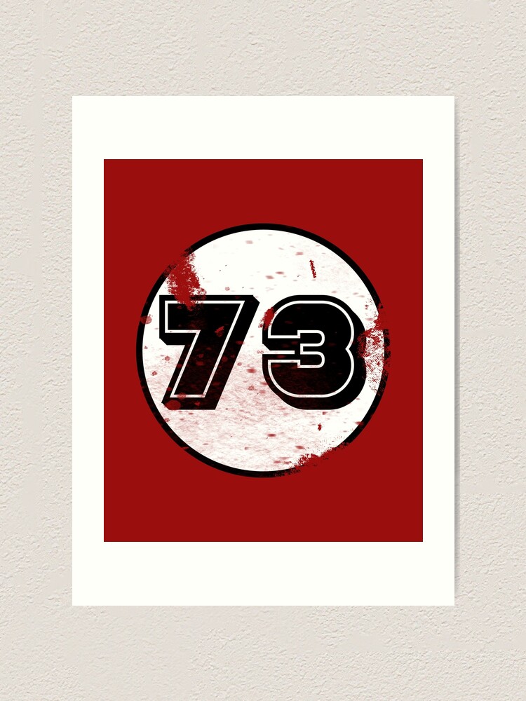 "Vintage Classic Retro 73 Car Racing Number" Art Print for Sale by ...