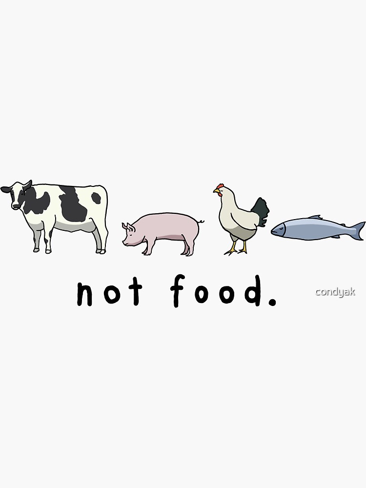 "Not Food" Sticker by condyak | Redbubble