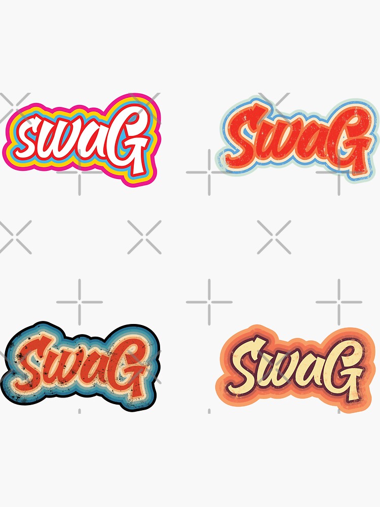 "Swag Vintage Style Sticker Pack" Sticker for Sale by Scubedesign ...